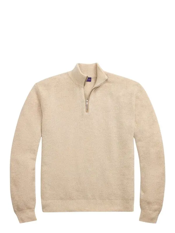 Ralph Lauren Cashmere Half-zip Sweater - Ss Multi