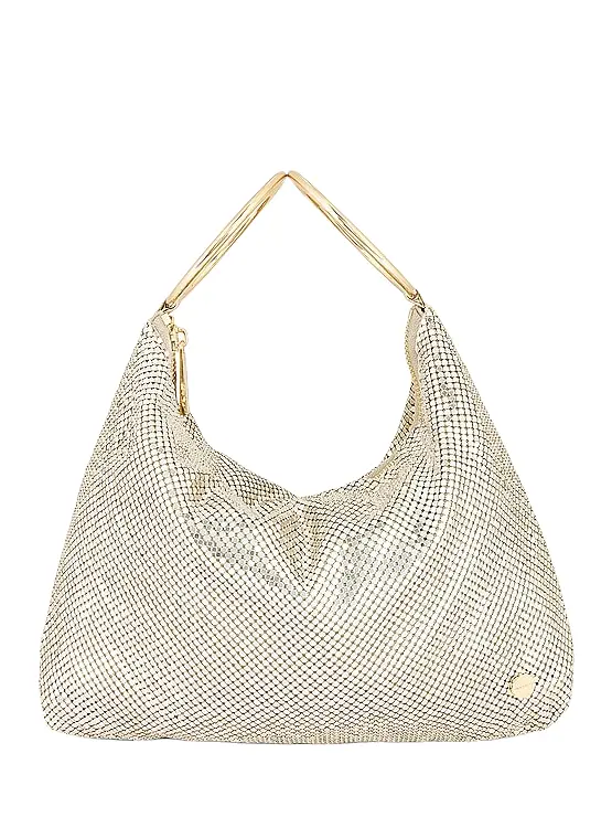 OLGA BERG Shar Mesh Convertible Bag - Gold