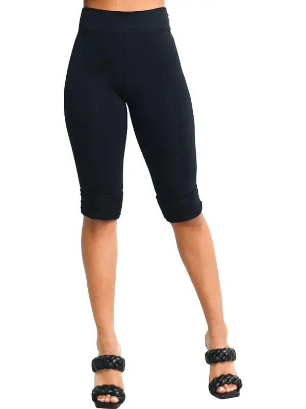 DAI MODA Knee-length Bike Shorts - Black