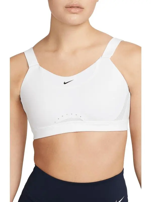 Nike Dri-fit Alpha Sports Bra - White/ Stone Mauve/ Black
