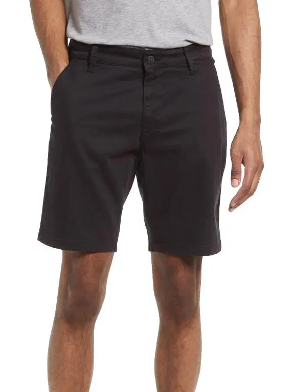 MAVI Noah Stretch Twill Chino Shorts - Black Twill