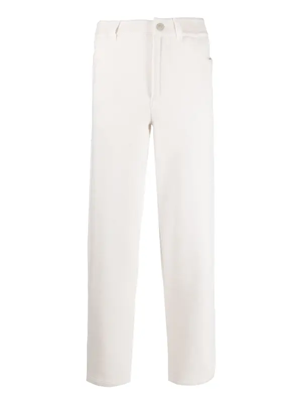 BARRIE High-rise Straight-leg Trousers - Neutrals