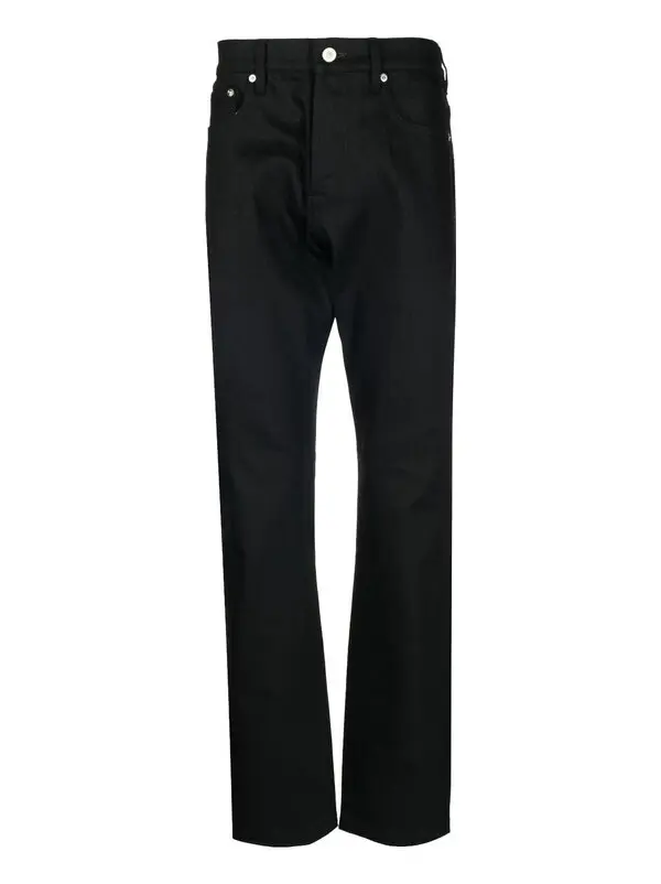 Paul Smith Organic Straight-leg Jeans - Black
