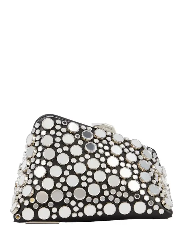 Attico Midnight Mini Studded Leather Clutch - Multicoloured