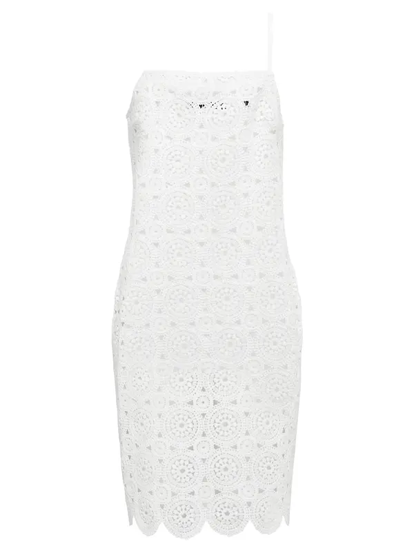 Remain Birger Christensen Silke Crochet Mini Dress - White