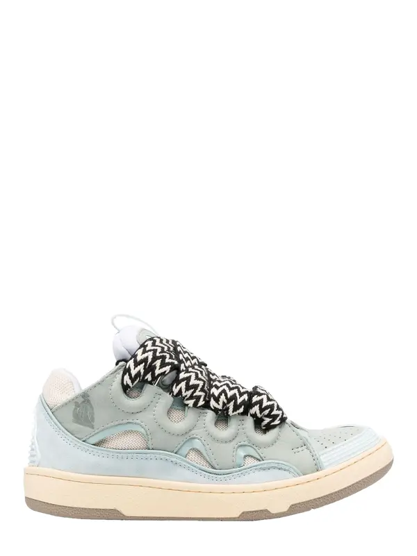 LANVIN Curb Lace-up Sneakers - Blue