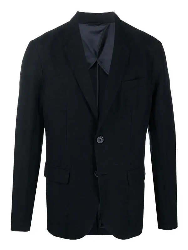 Armani Exchange Single-breasted Boxy Blazer - Blue