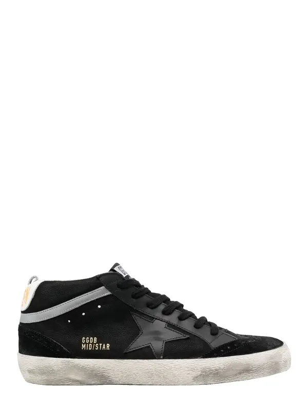 Golden Goose Mid-star High-top Sneakers - Black