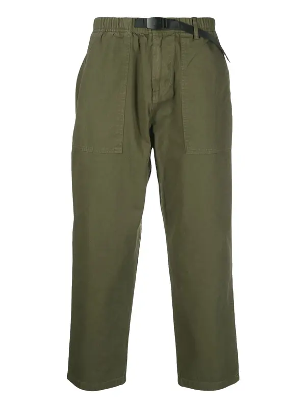 Gramicci Elasticated Drawstring-waistband Trousers - Olive