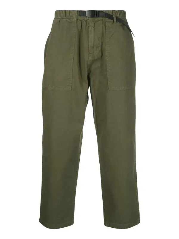 Gramicci Elasticated Drawstring-waistband Trousers - Olive