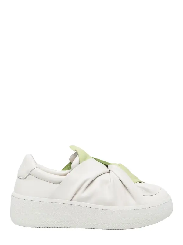 Ports 1961 Two-tone Knot-detail Loafers - White