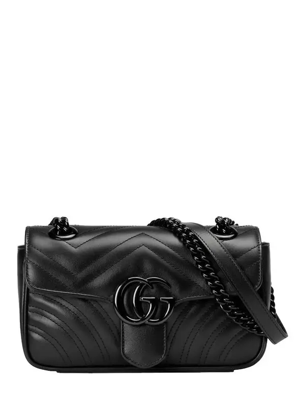 Gucci Gg Marmont Shoulder Bag - Black