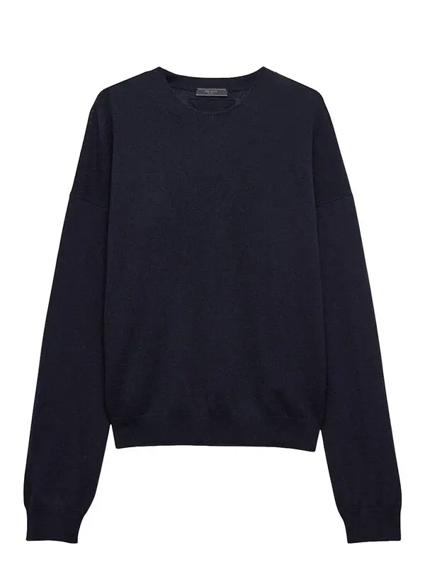 Prada Cashmere Knit Sweater - Bleu