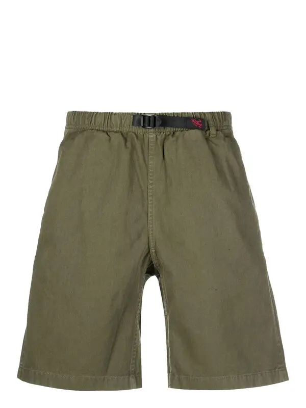 Gramicci Belted-waist Bermuda Shorts - Green