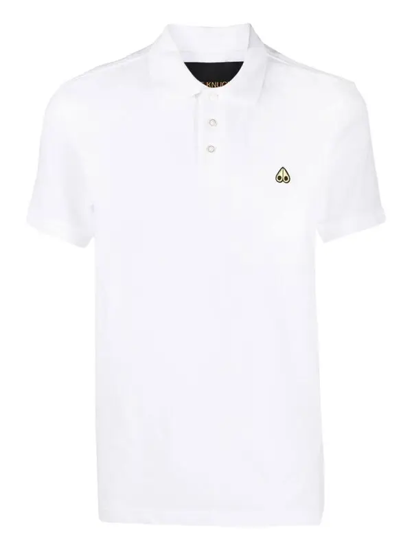 Moose Knuckles Embroidered-logo Polo Shirt - White