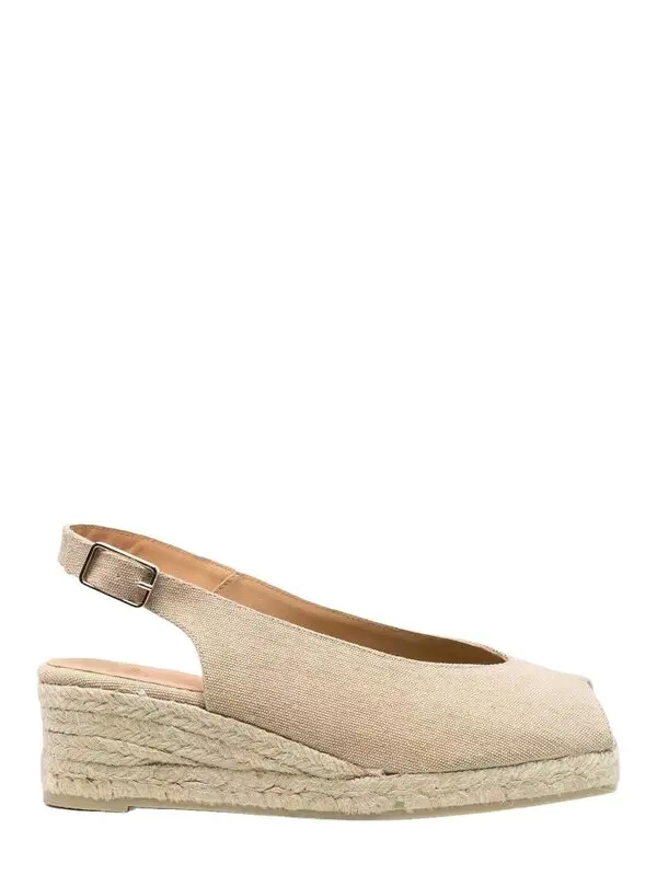 CastaÑer 50mm Dosalia Slingback Espadrilles - Neutrals