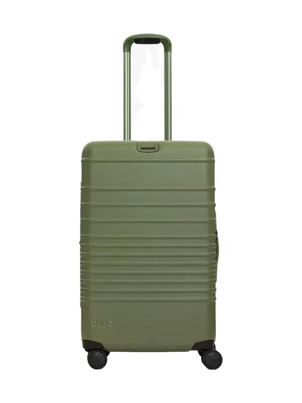 BEIS The Medium Check-in Roller Suitcase - Olive