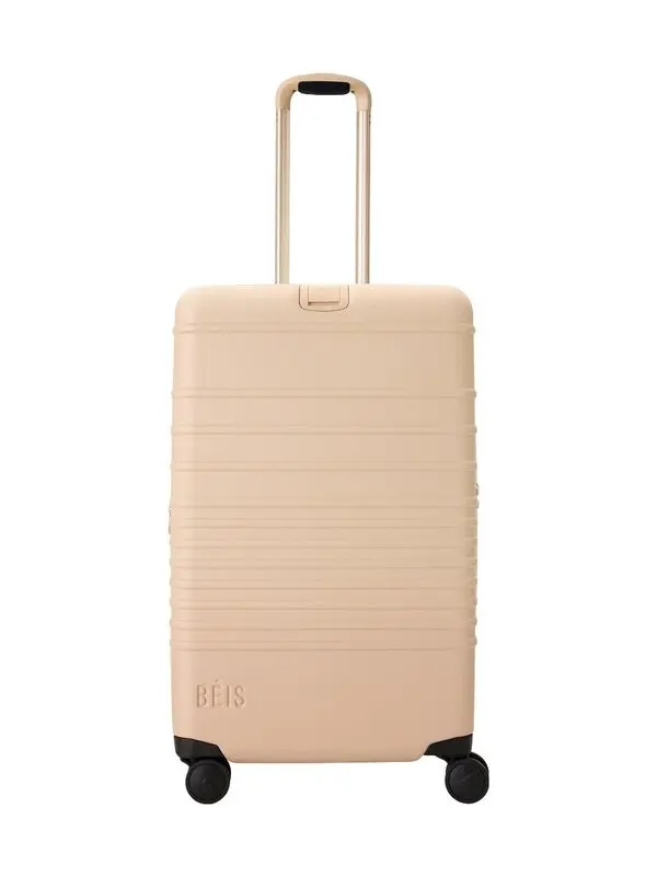 BEIS The Medium Check-in Roller Suitcase - Tonal Beige