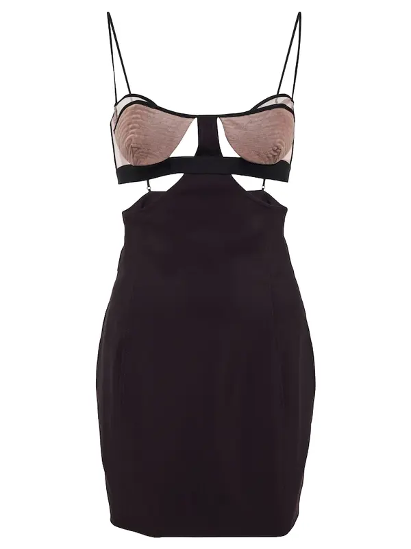 NENSI DOJAKA Cutout Mini Dress - Black