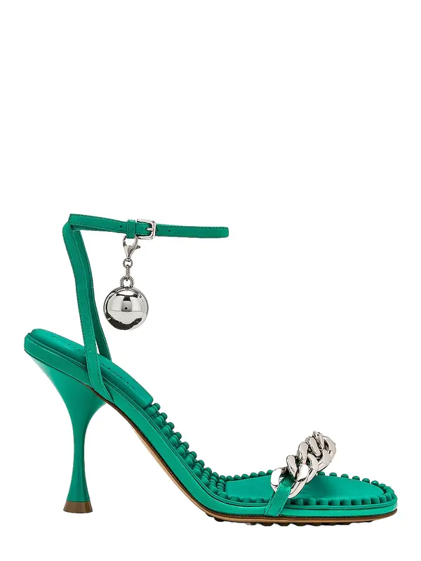 Bottega Veneta Dot Ankle Strap Sandals - Acid Turquoise
