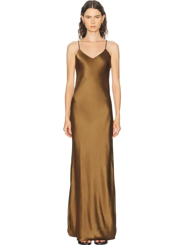 NILI LOTAN Cami Gown - Amber Glaze