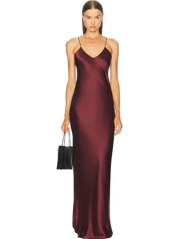 NILI LOTAN Cami Gown - Claret