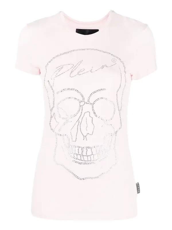Philipp Plein Crystal Skull T-shirt - Pink