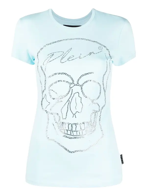 Philipp Plein Crystal Skull T-shirt - Blue