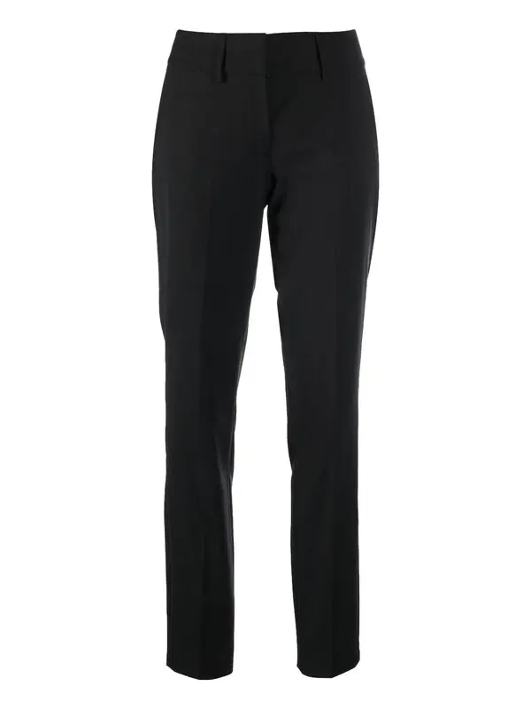 Philipp Plein Tapered Wool-blend Trousers - Black