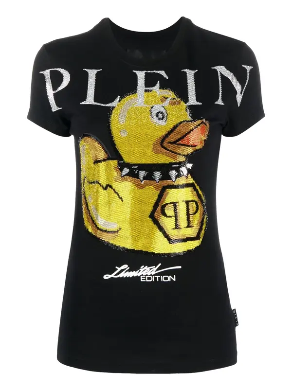 Philipp Plein Duck Stones T-shirt - Black