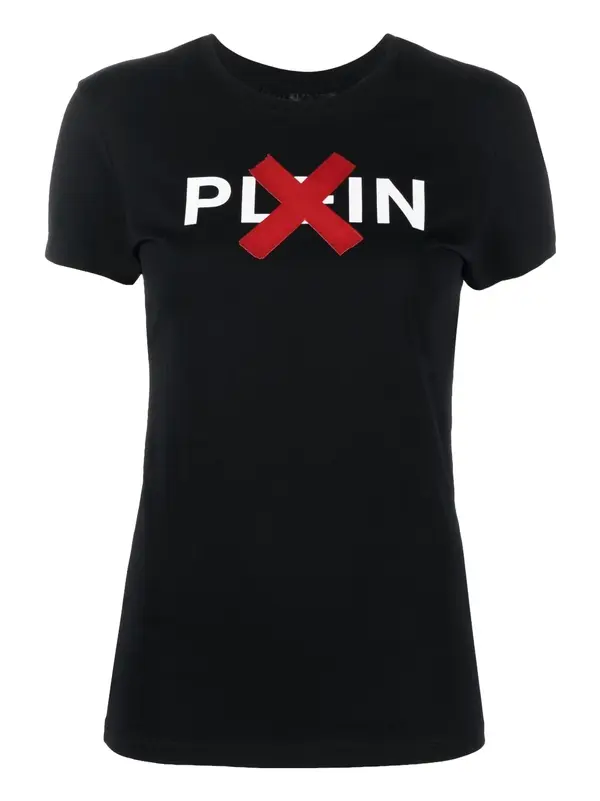 Philipp Plein Logo-print Cotton T-shirt - Black