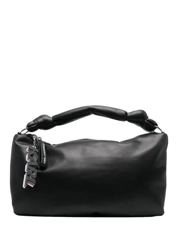 Karl Lagerfeld K/knotted Padded Shoulder Bag - Black