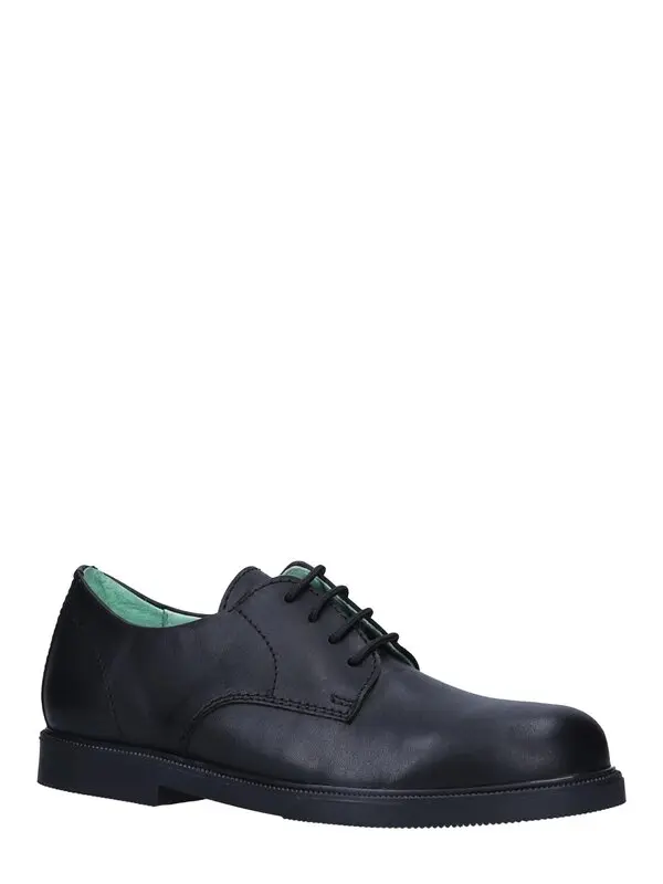 PAPOUELLI Leather Oxford Shoes - Black