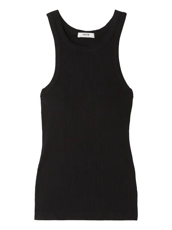 AGOLDE Bailey Ribbed Tank - Black