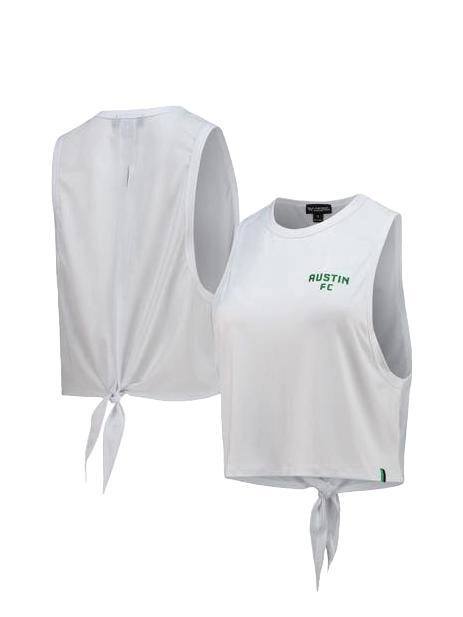 THE WILD COLLECTIVE Austin Fc Twist Back Tank Top - White