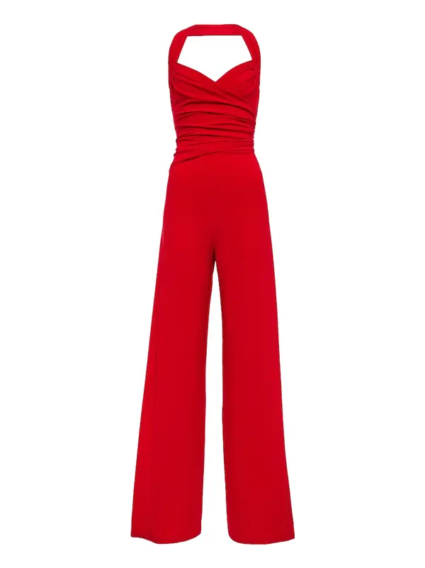 Norma Kamali Cayla Halterneck Bodysuit - Red