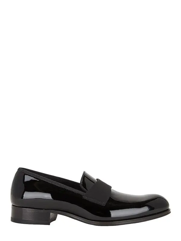 TOM FORD Patent Loafer - Black