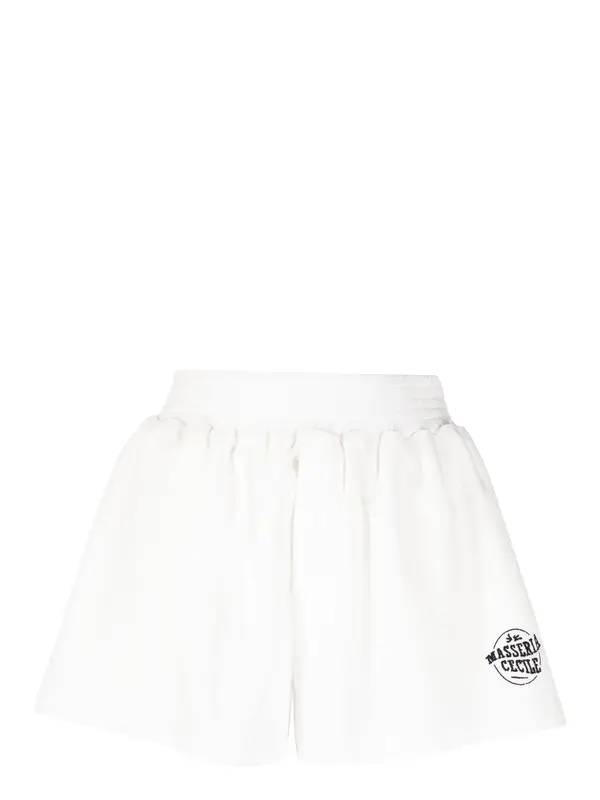 Être Cécile Terry-cloth Track Shorts - White