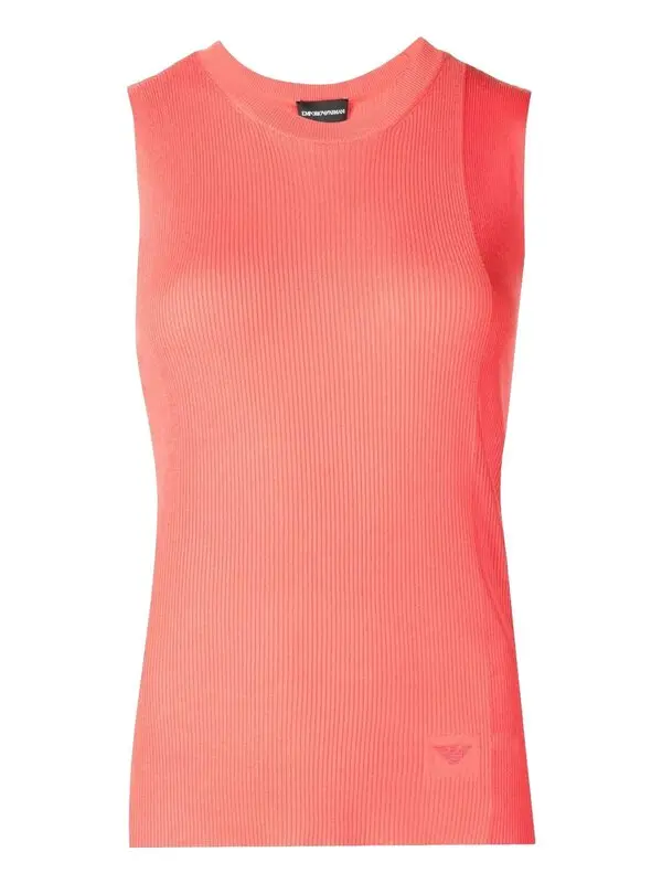 Emporio Armani Ribbed Tank Top - Pink