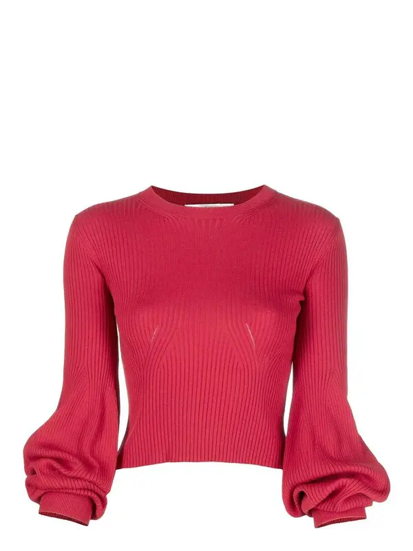 Stella McCartney Juliet Sleeves Crew Neck Jumper - Red