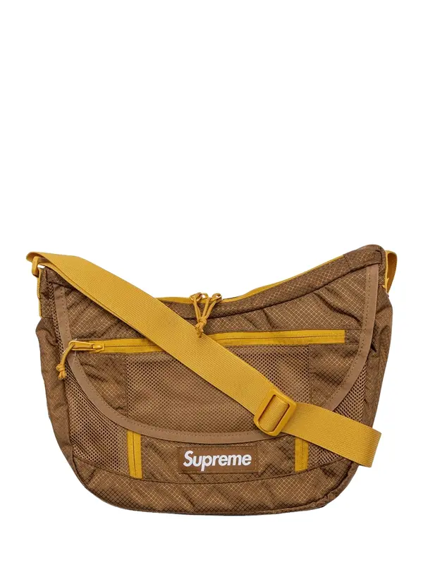 Supreme Logo-patch Messenger Bag - Brown