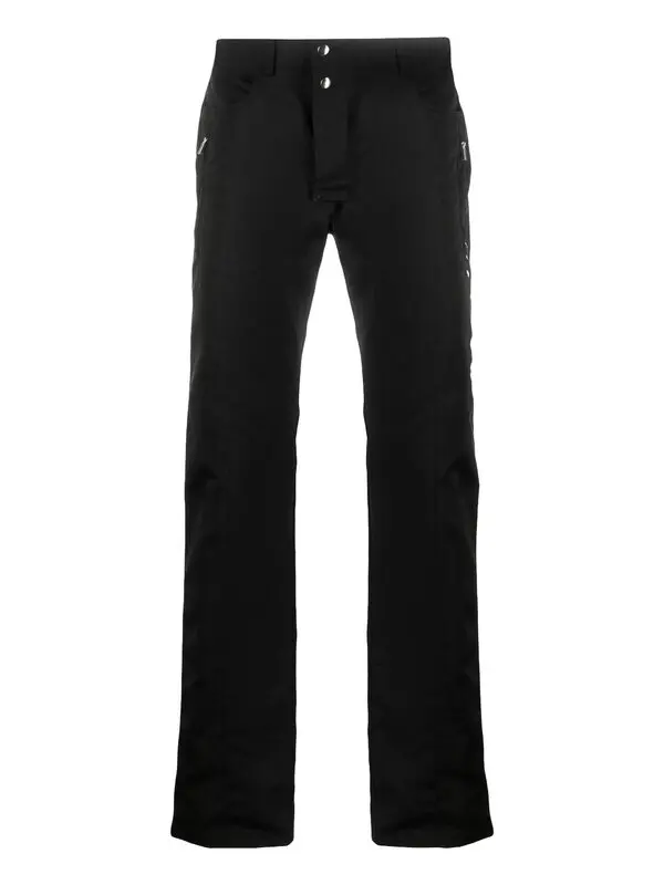 1017 Alyx 9sm Logo-print Straight-leg Trousers - Black