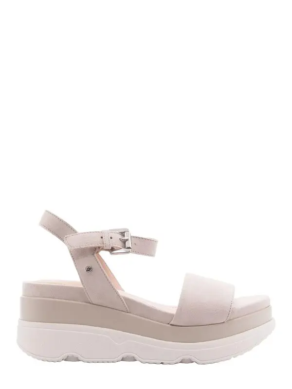 Geox Open Toe Wedge Sandals - Neutrals