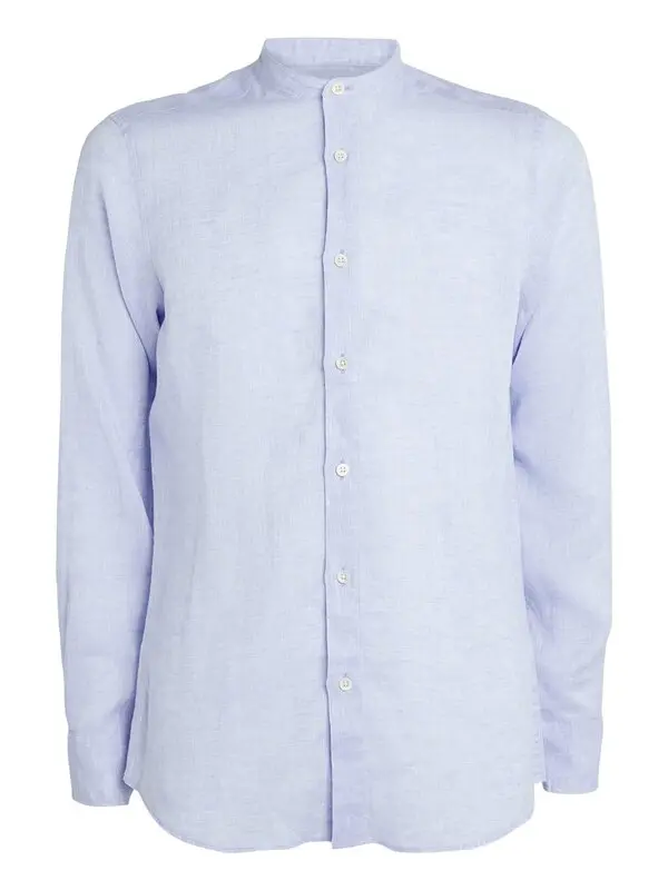 Frescobol Carioca Linen Jorge Shirt - Blue