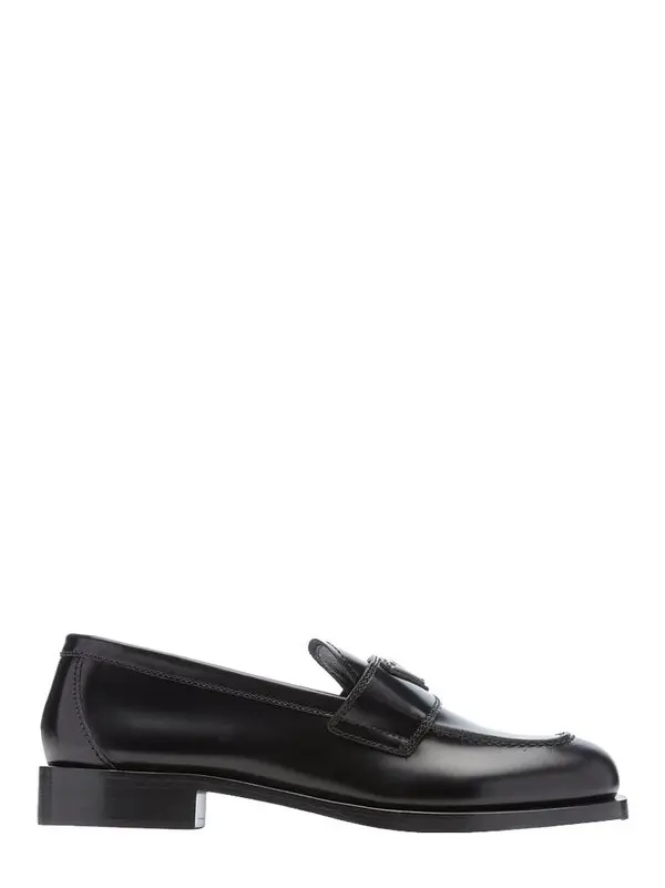 Prada Leather Loafers - Black
