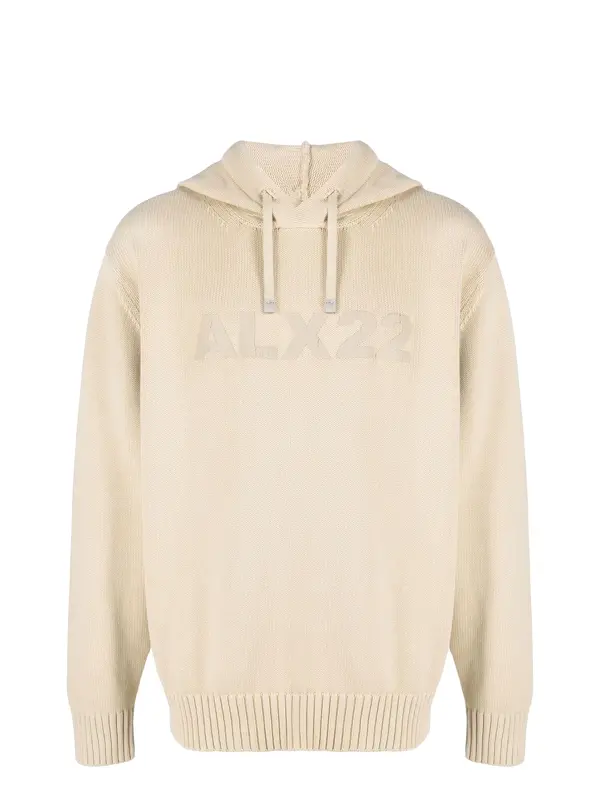 1017 Alyx 9sm Logo-print Hoodie - Neutrals