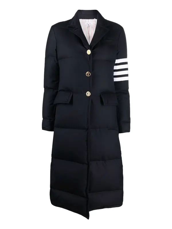 Thom Browne Down-feather Overcoat - Blue