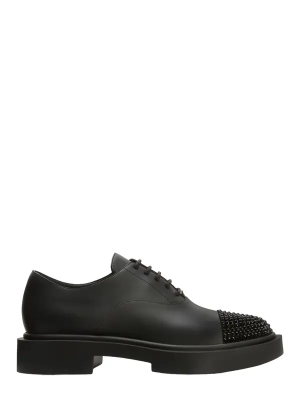 GIUSEPPE ZANOTTI Arnhau Studded Leather Loafers - Black
