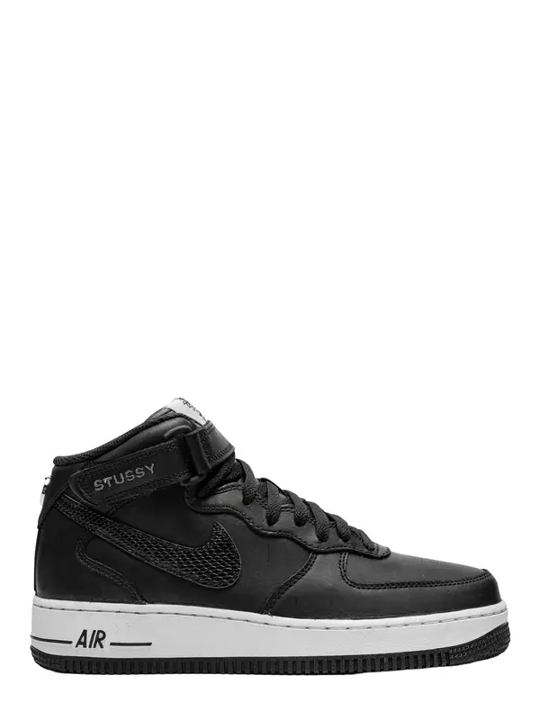 Nike X Stussy Air Force 1 Mid Sneakers - Black