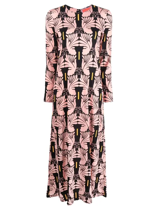 La DoubleJ Graphic-print Maxi Dress - Pink